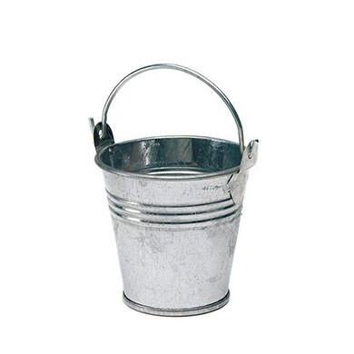 Mini Metal Pails - Silver