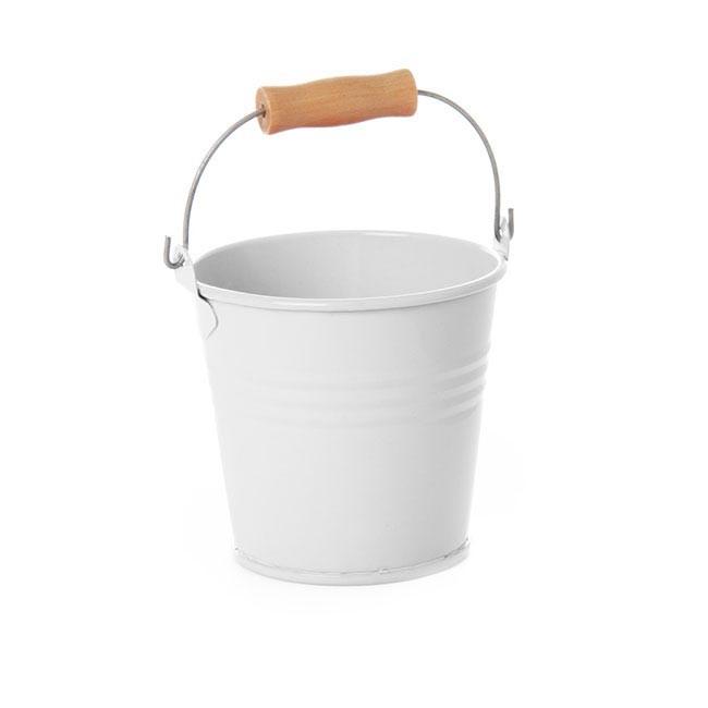 Mini Metal Pails - White